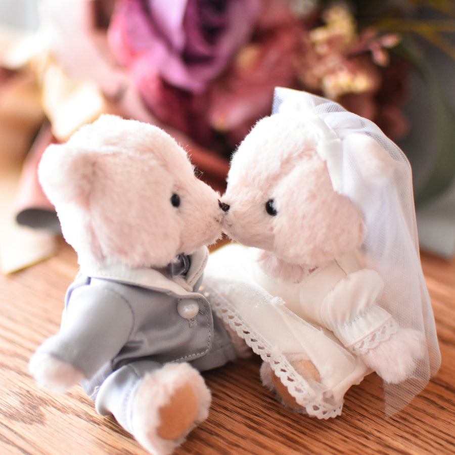 Kissing Bride and Groom Wedding Teddy Bear – Teddy Bear Life