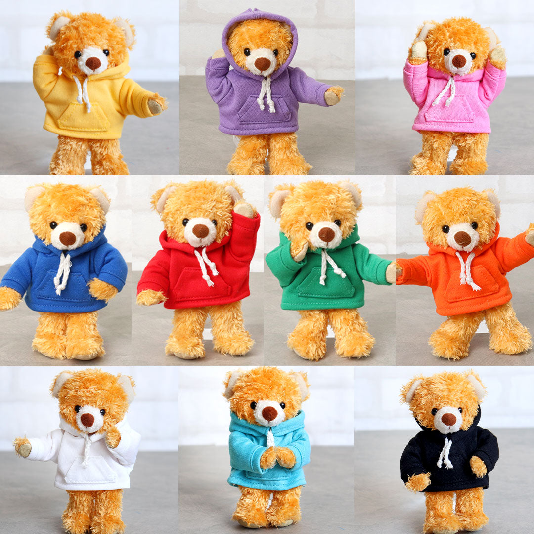 Personalized Multicolored Hoodie Teddy Bear – Teddy Bear Life